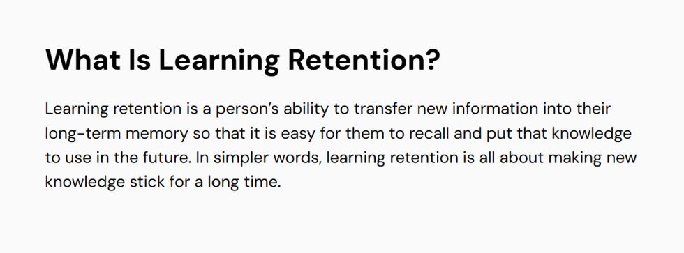 11 Strategies for Improving Learning Retention | Peak Revenue Learning